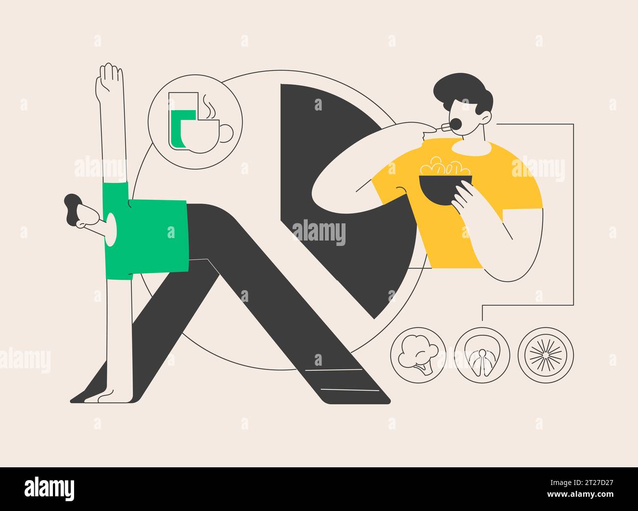 Intermittent fasting abstract concept vector illustration Stock Vector ... Intermittent fasting abstract concept vector illustration Stock Vector ...