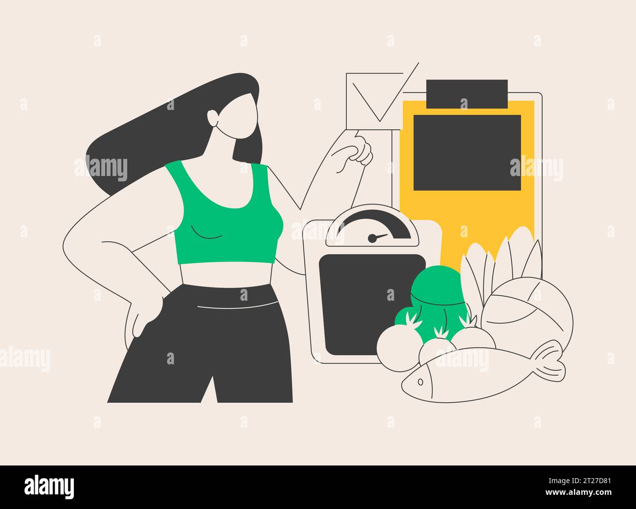 Dukan diet abstract concept vector illustration Stock Vector Image ...