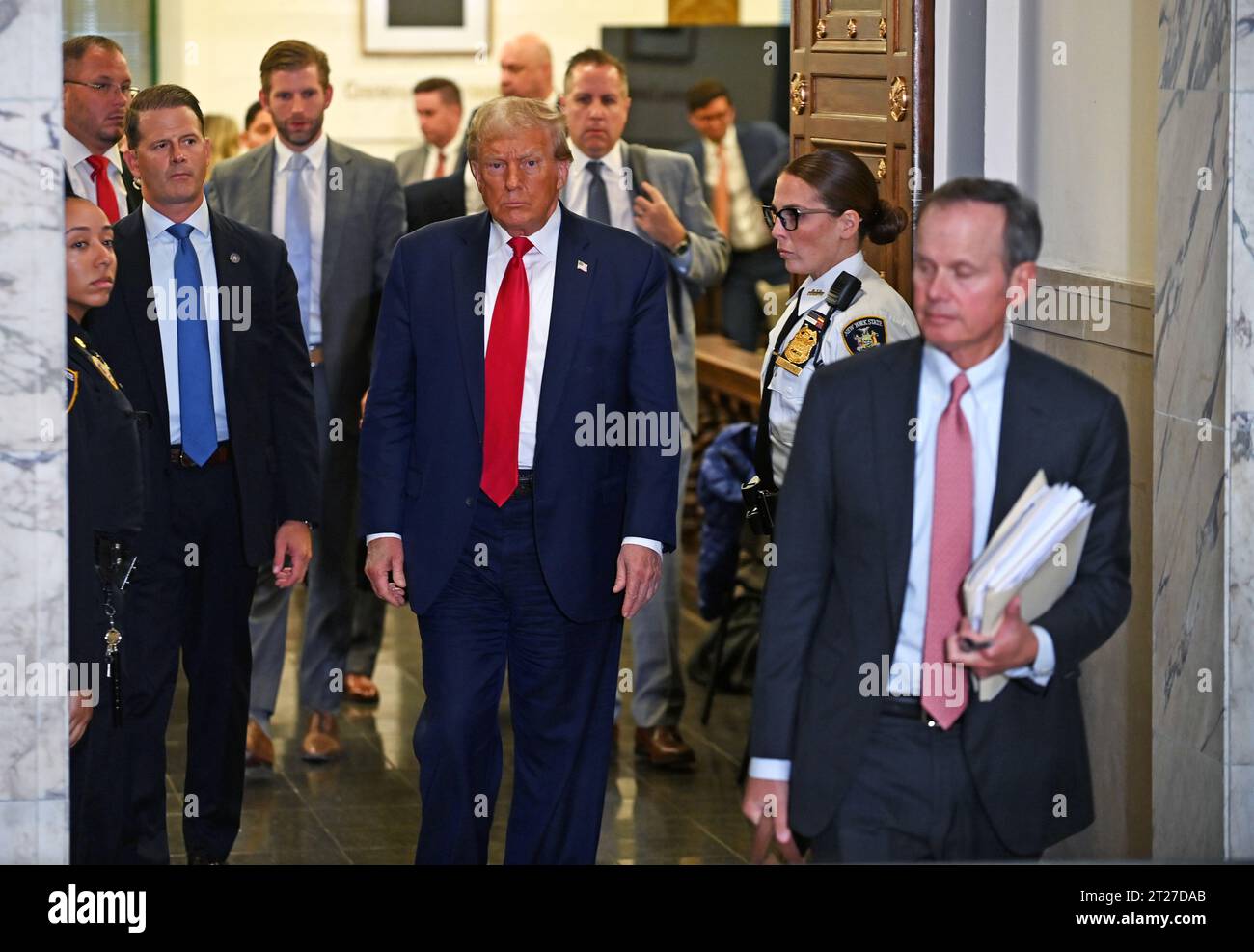 New York, New York, USA. 17th Oct, 2023. Former President Donald Trump ...