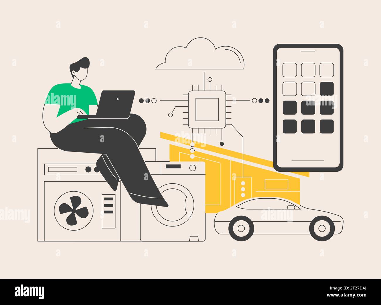 IoT development abstract concept vector illustration Stock Vector Image ...