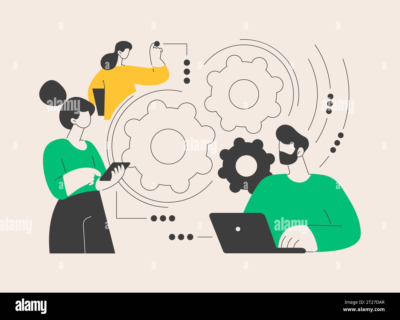 Dedicated Team Abstract Concept Vector Illustration Stock Vector Image And Art Alamy