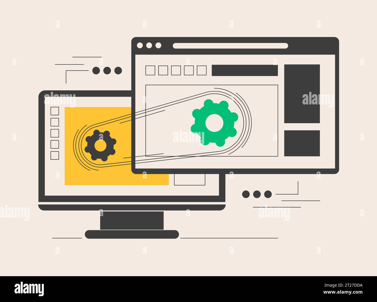 Rich Internet applications abstract concept vector illustration Stock ...