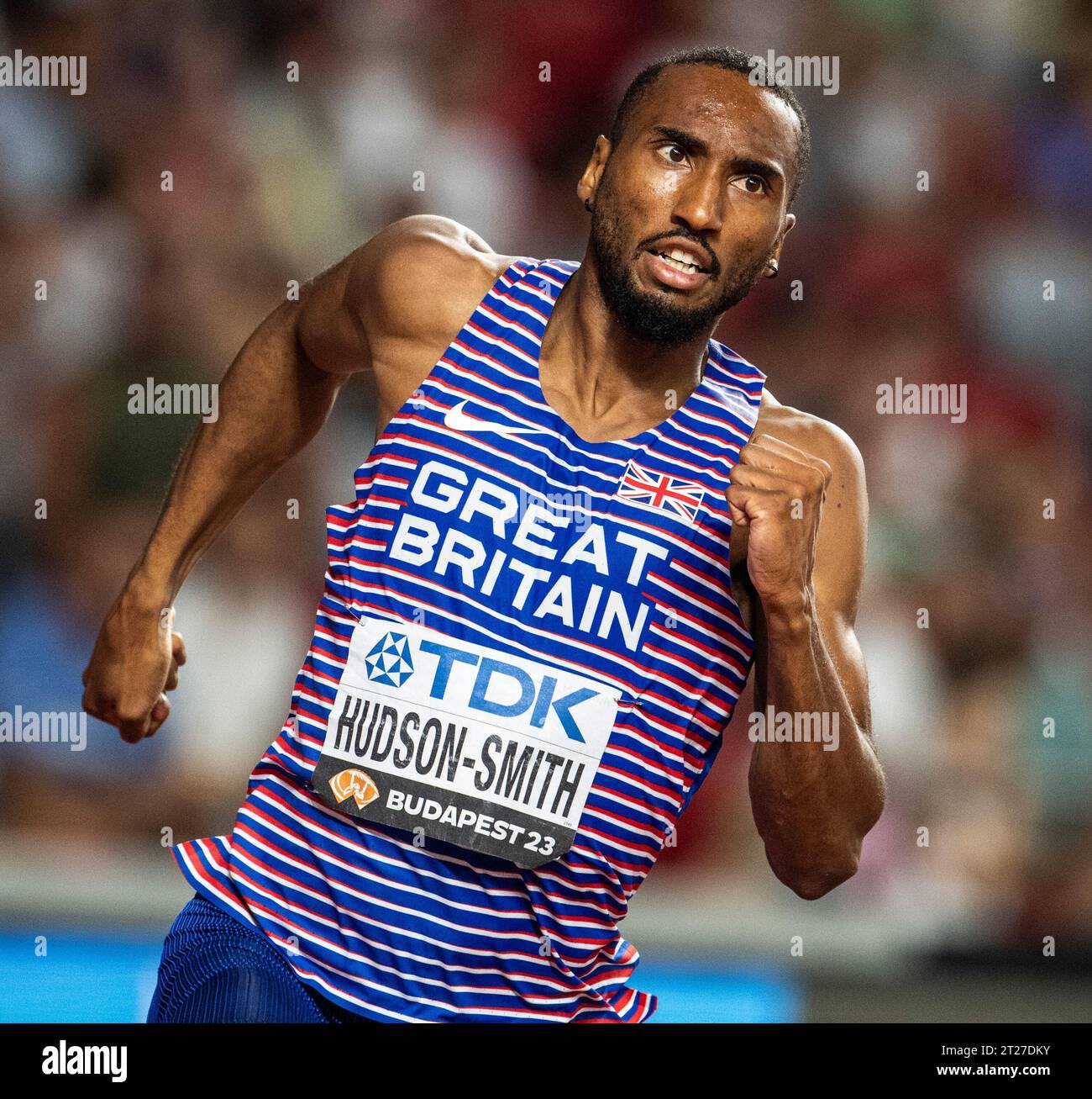 Matthew Hudson-Smith of Great Britain competing in the men’s 400m heat ...