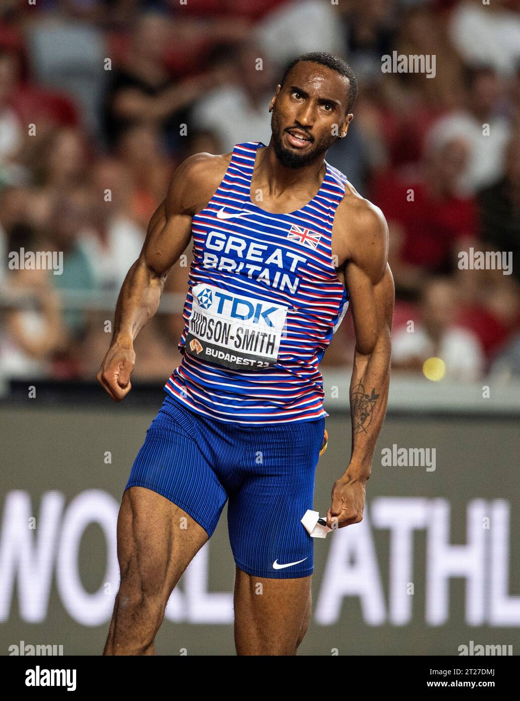 Matthew Hudson-Smith of Great Britain competing in the men’s 400m heat ...