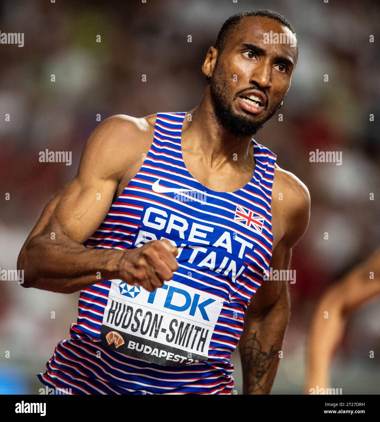 Matthew Hudson-Smith of Great Britain competing in the men’s 400m heat ...