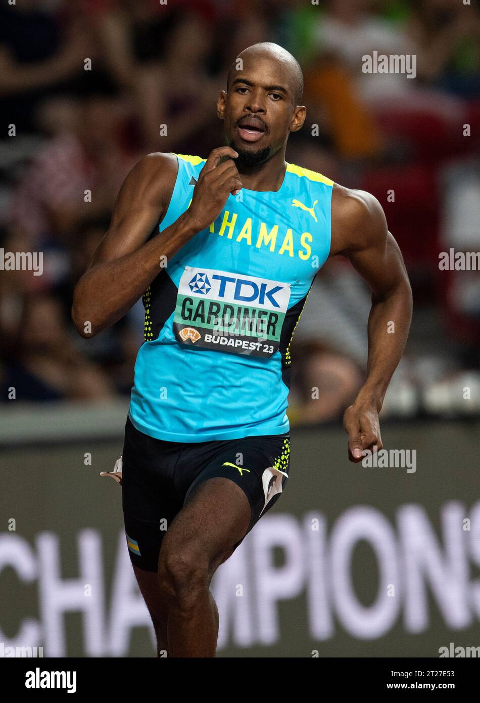 Steven Gardiner of the Bahamas competing in the men’s 400m heat 3 at ...