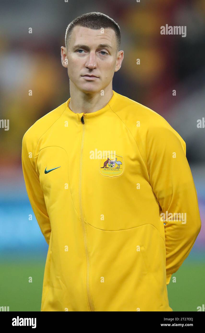 Australia’s Mitchell Duke lines up ahead of the international friendly ...