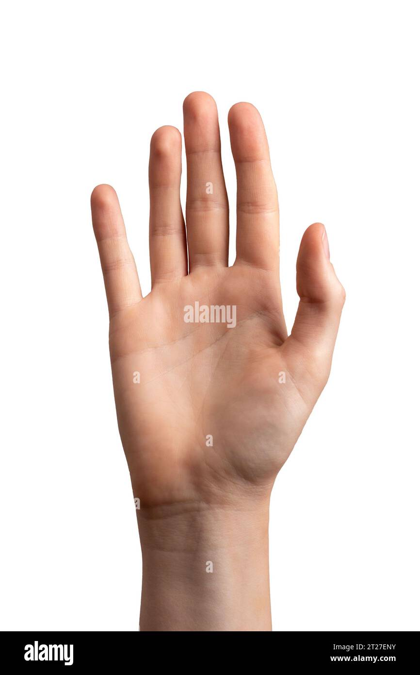 Hello salute hand gesture hi-res stock photography and images - Alamy