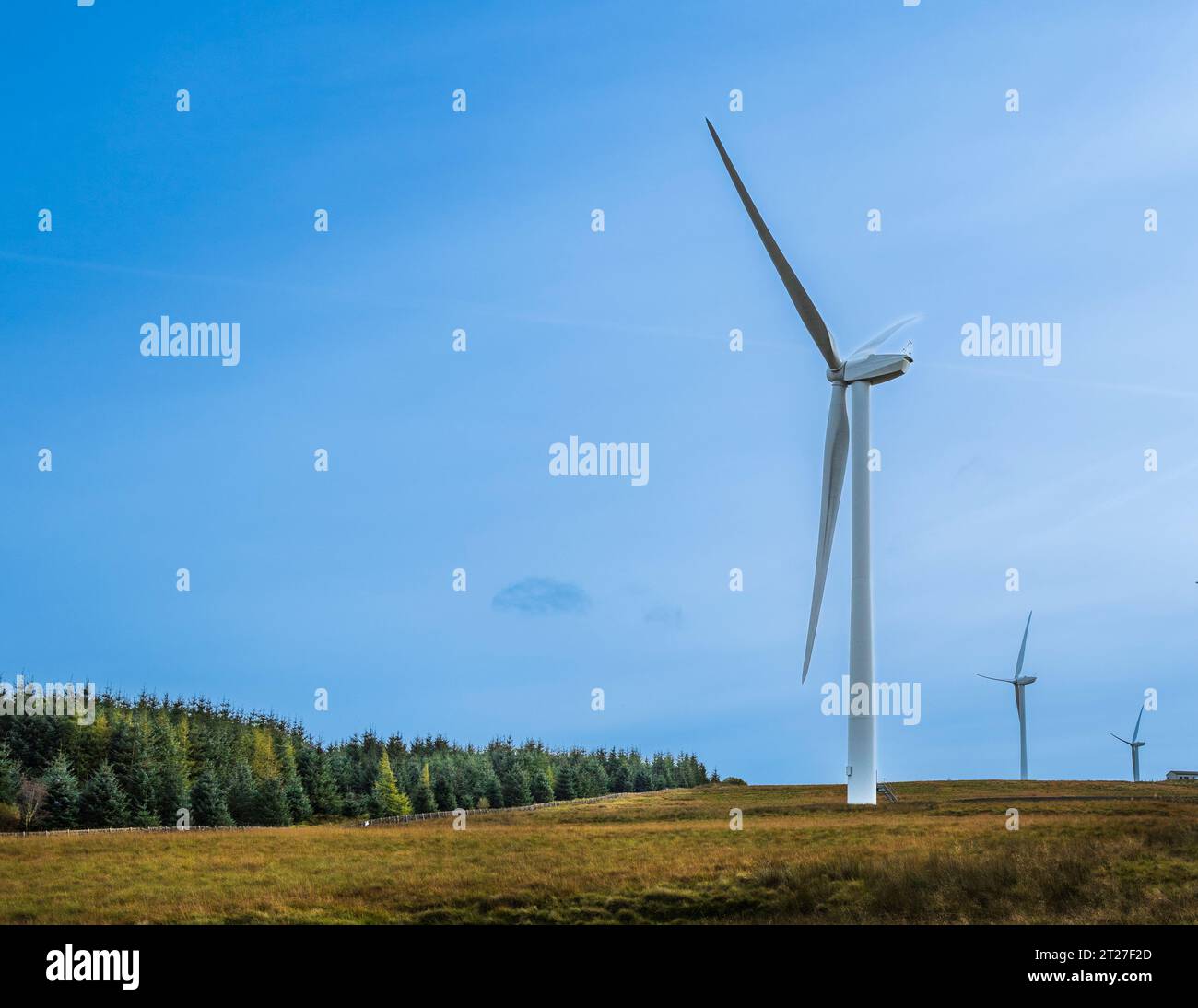 Wind farm in West Lothian, Scotland Stock Photo - Alamy