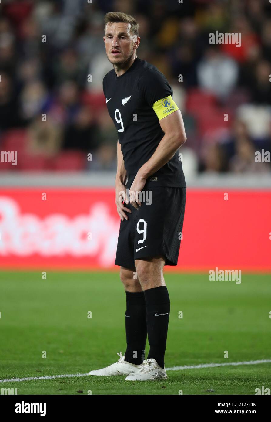 New Zealand’s Chris Wood during the international friendly match at the ...