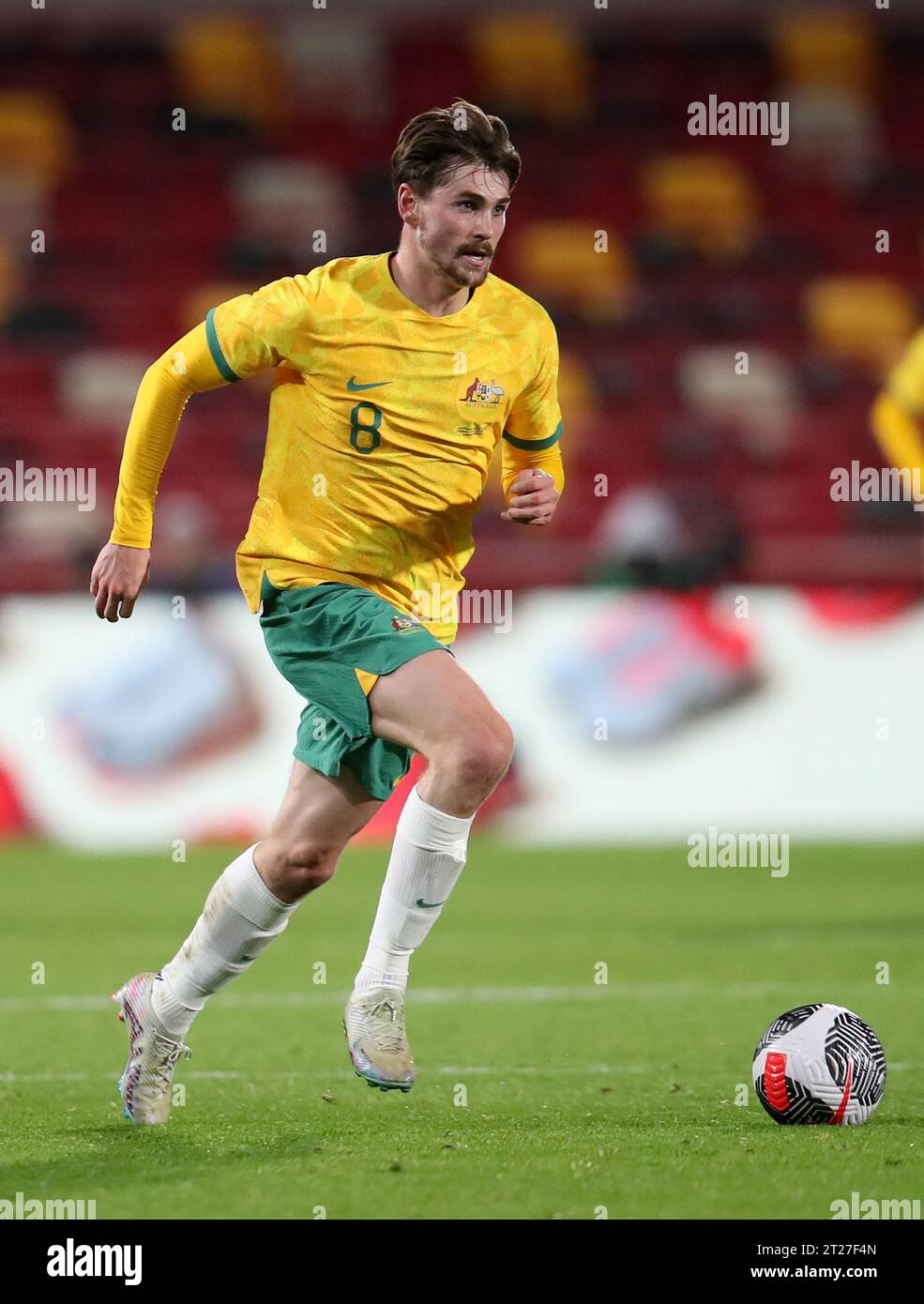 Australia’s Connor Metcalfe in action during the international friendly ...