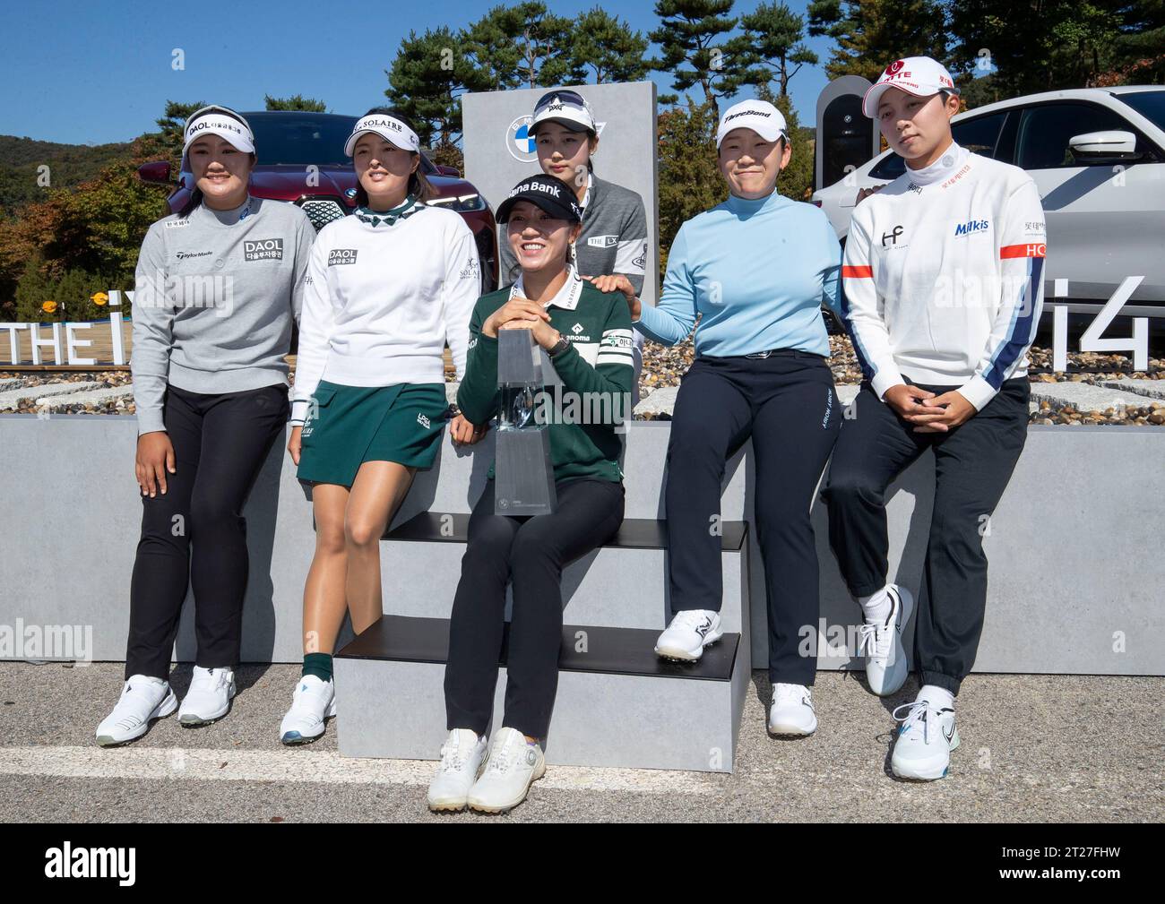 Paju, South Korea. 17th Oct, 2023. (L to R) Ryu Hae-ran of South Korea ...