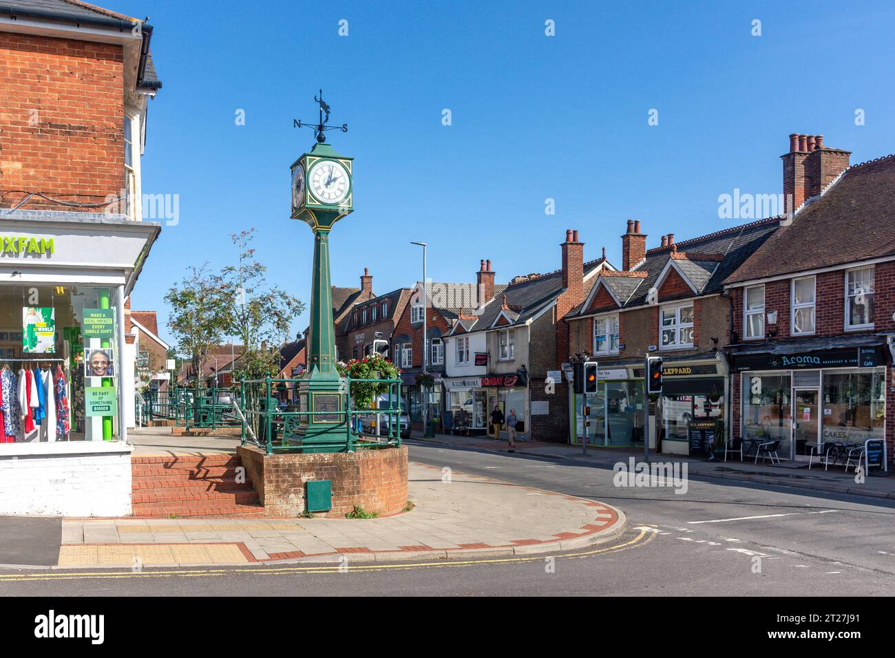 High street clock shops shopping heathfield village centre east hi-res ...