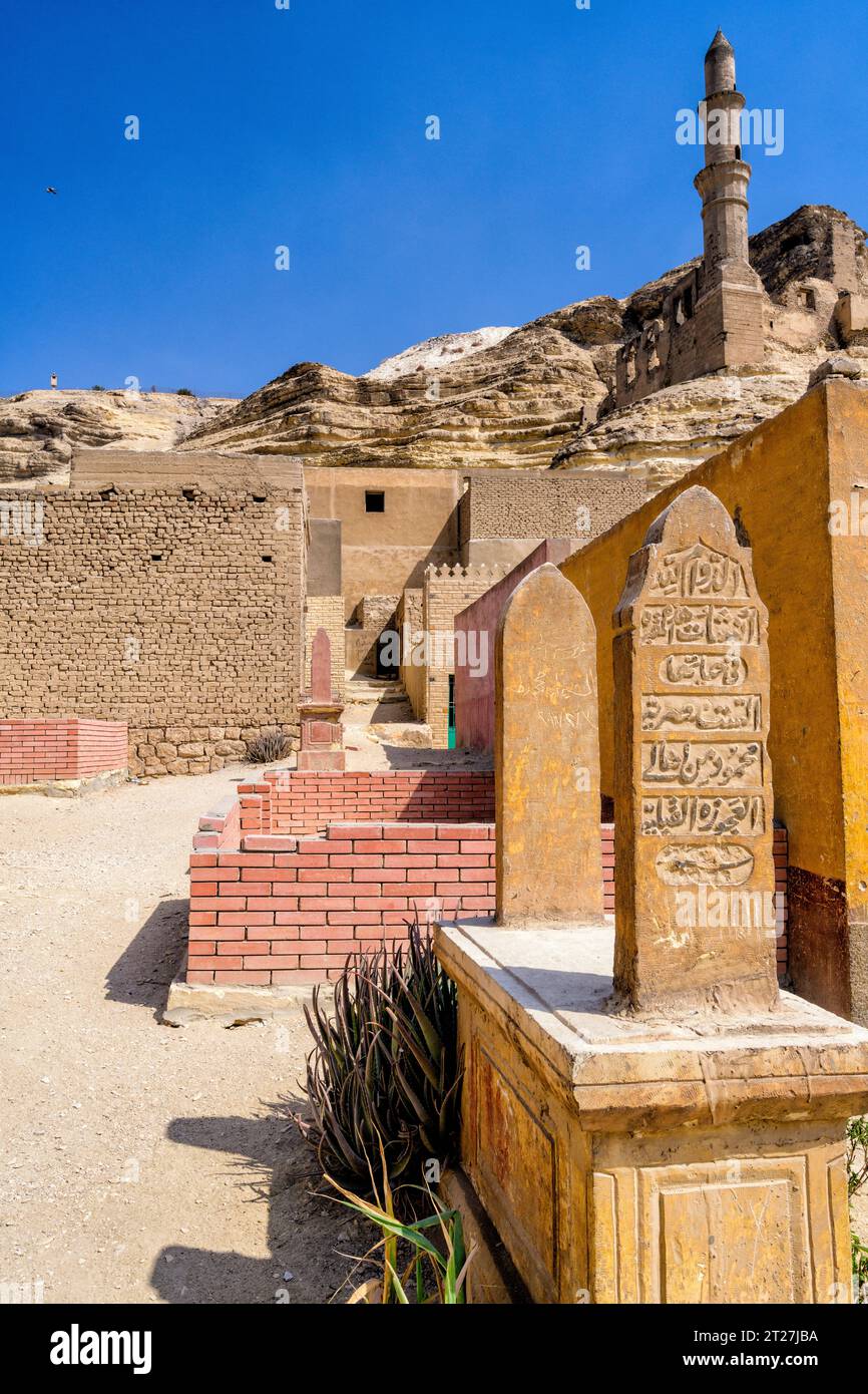Burial crypts in Cairo's city of the dead, close to the base of the ...