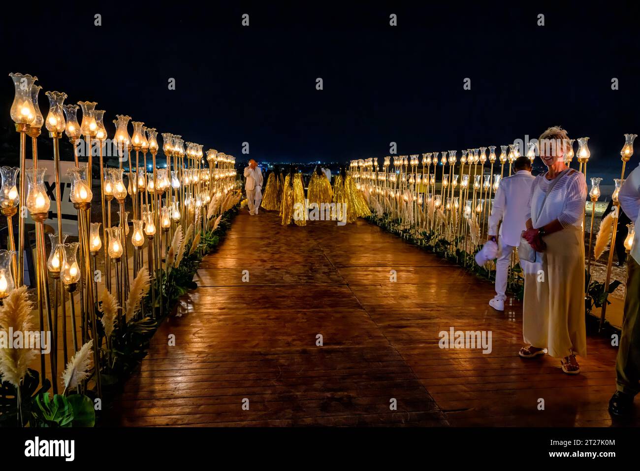 Procession route at the Gala dinner event held at the Hatshepsut Temple ...