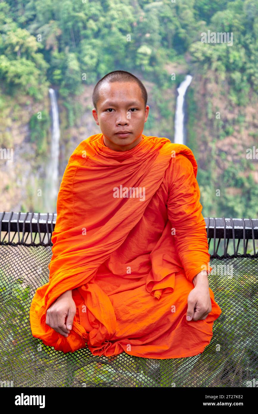 Bolaven Plateau,Southern Laos-Feburary 17 2023: Dressed in traditional ...