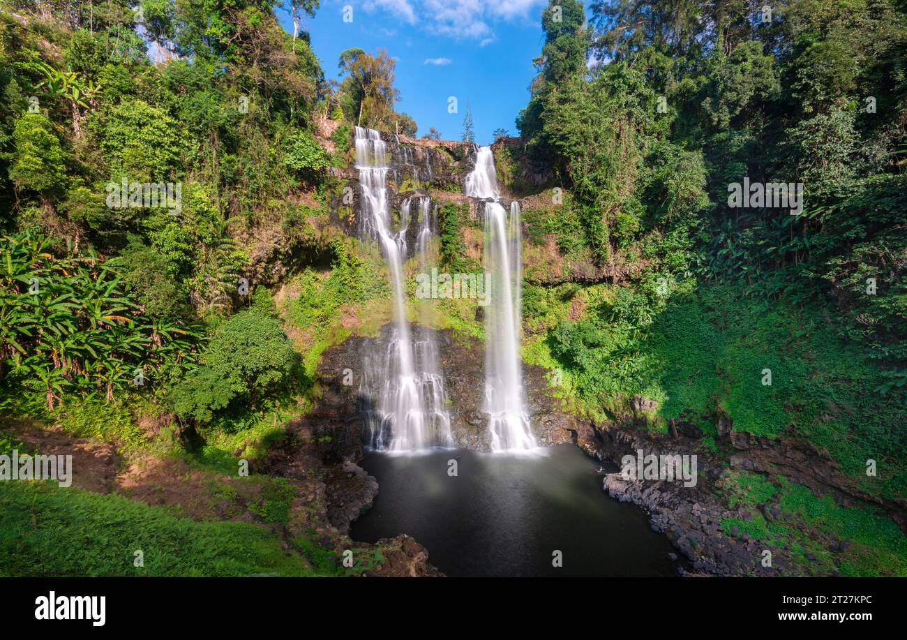 40m high,picturesque waterfall surrounded by beautiful rain forest and ...