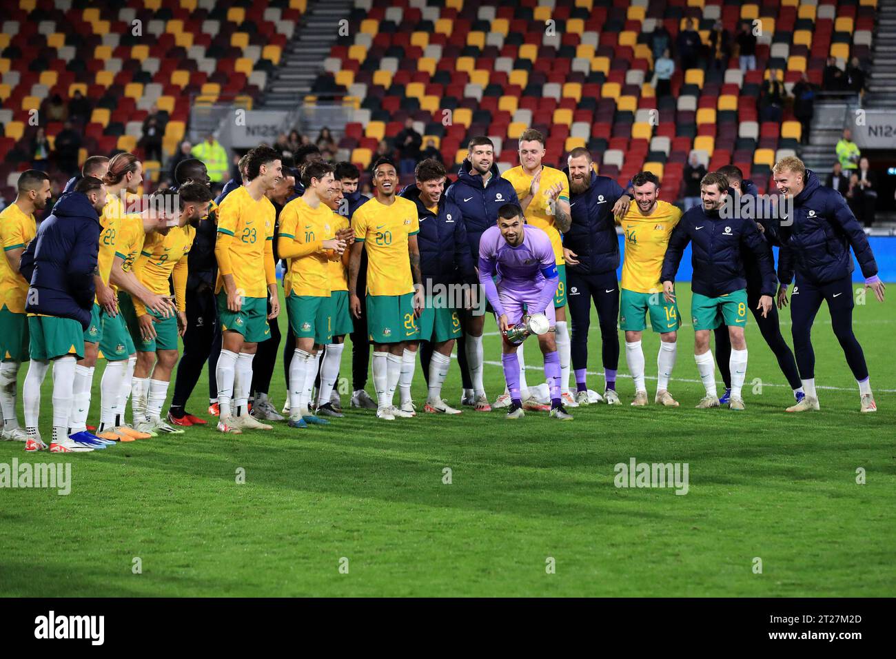 London, UK. 17th Oct, 2023. Matt Ryan of Australia Men's National ...