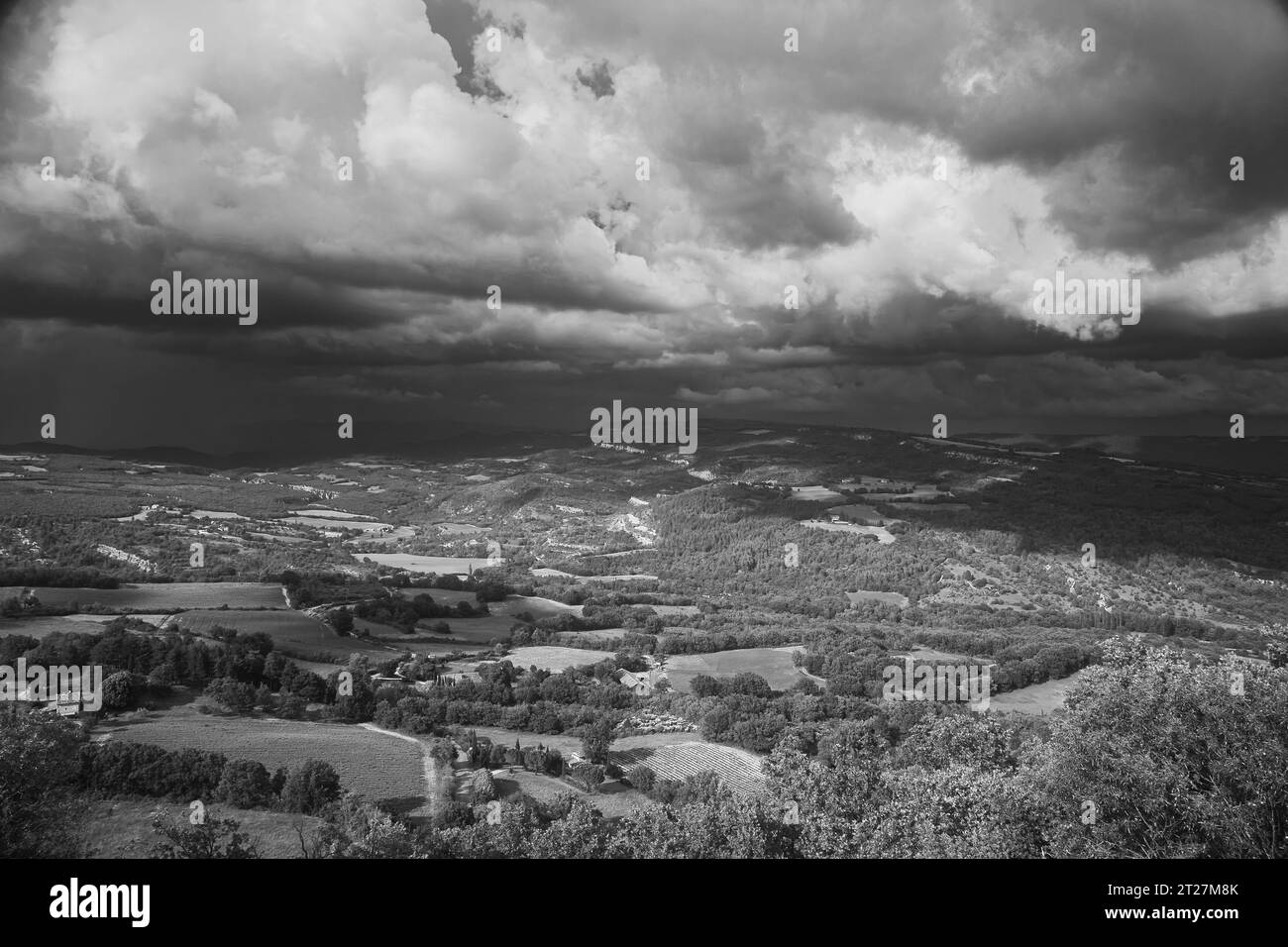 a beautiful rural landscape in luberon, france Stock Photo - Alamy
