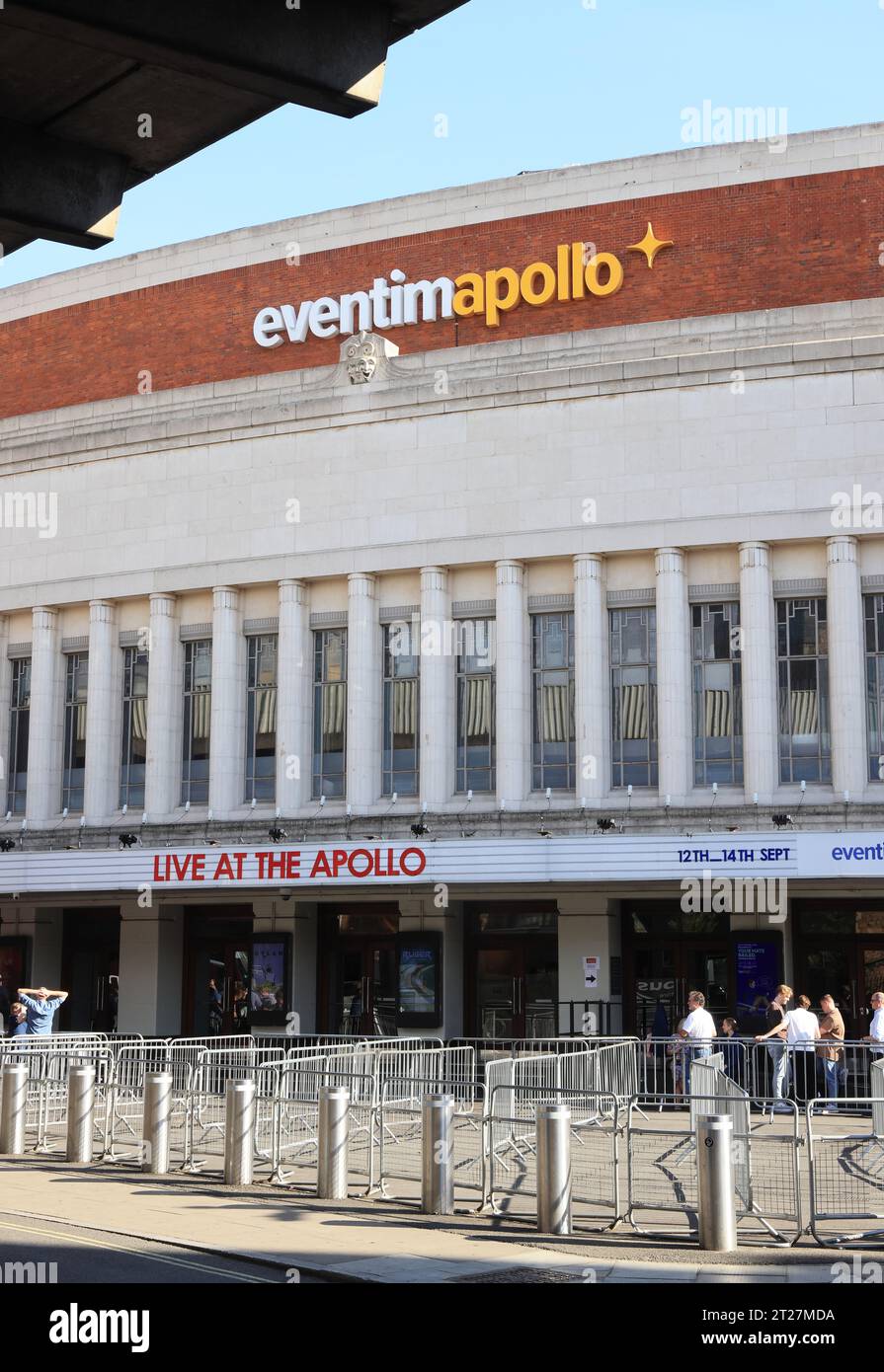 Hammersmith Apollo, where many big concerts take place, in west London ...