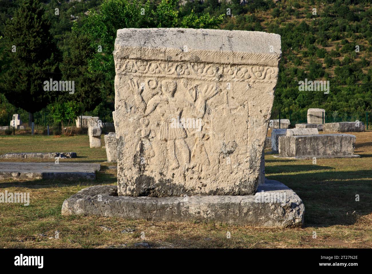 Stecci medieval tombstone graveyards hi-res stock photography and ...