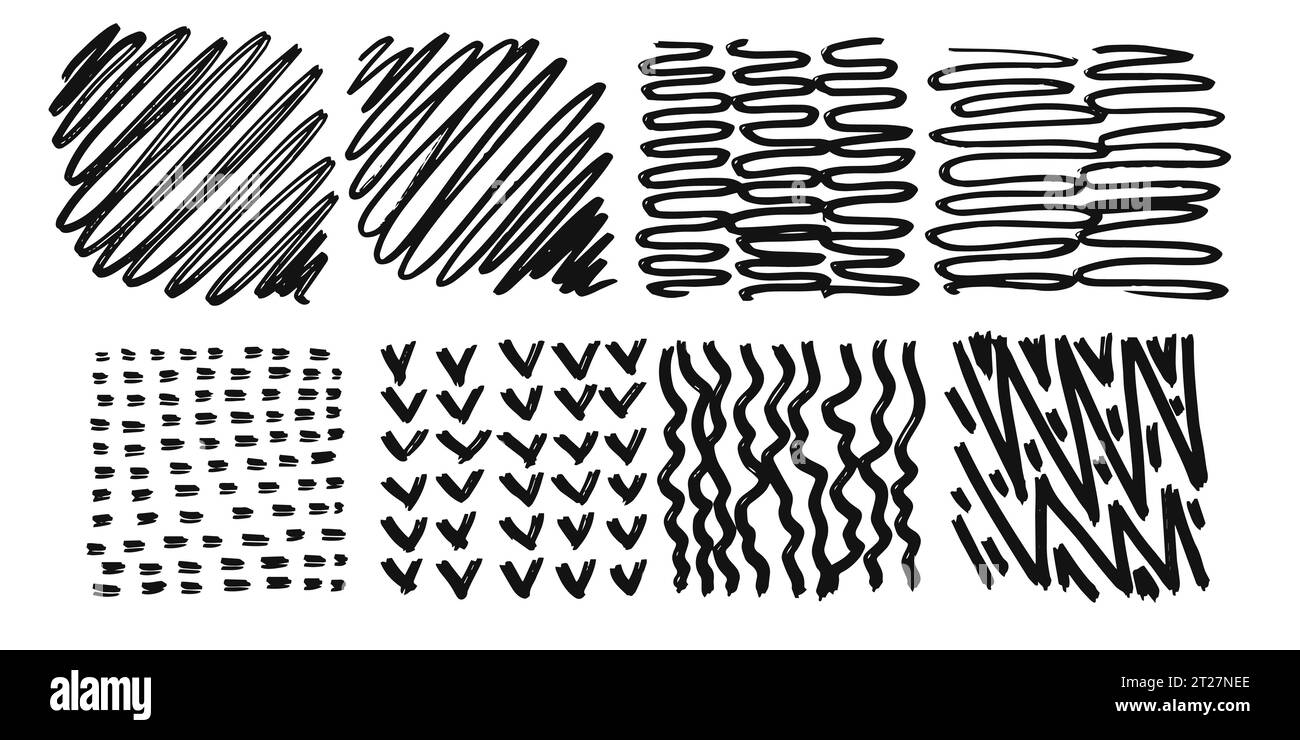 Pattern, texture, line hand drawn. Hatch drawing pen ink and crosshatch ...