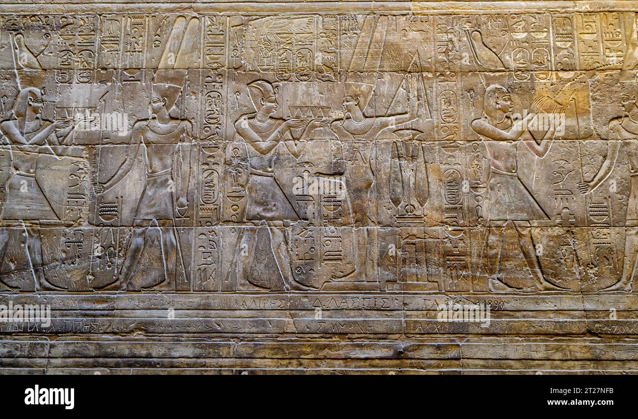 Reliefs in the Barque shrine of Luxor Temple, show Alexander the Great ...