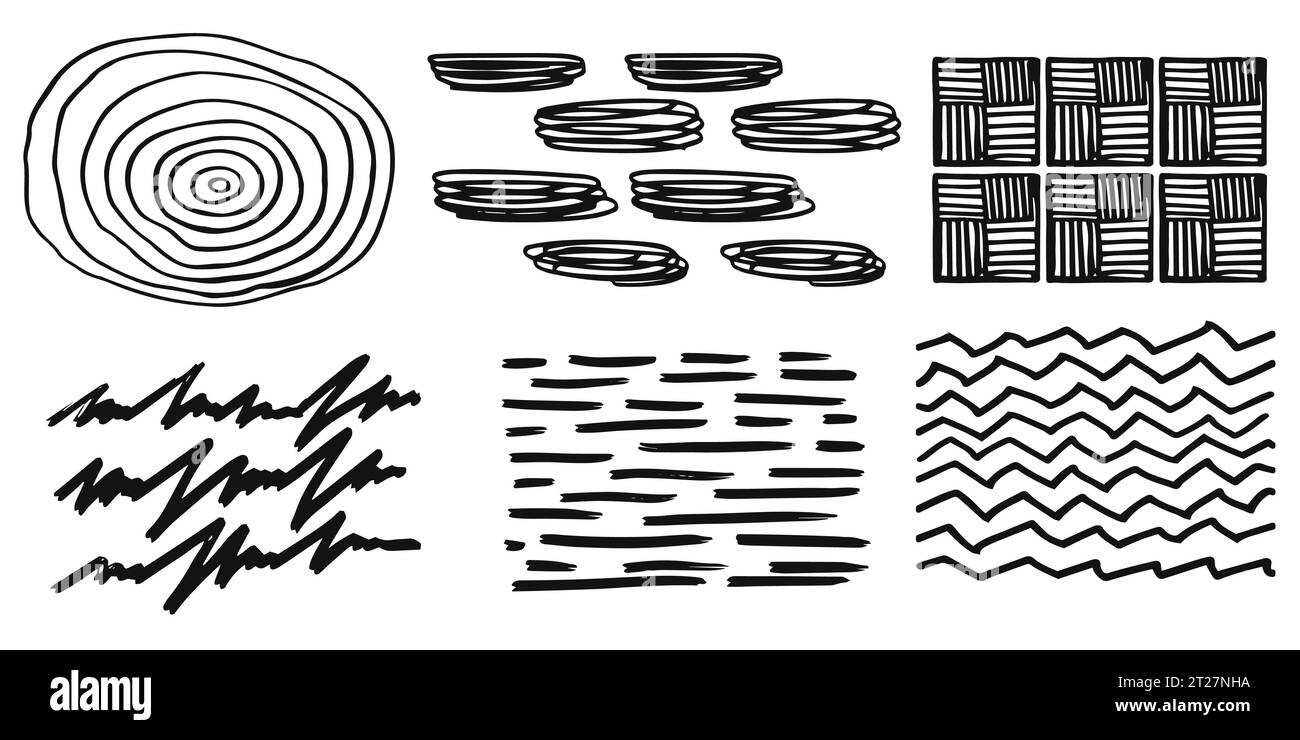 Pattern, texture, line hand drawn. Hatch drawing pen ink and crosshatch ...