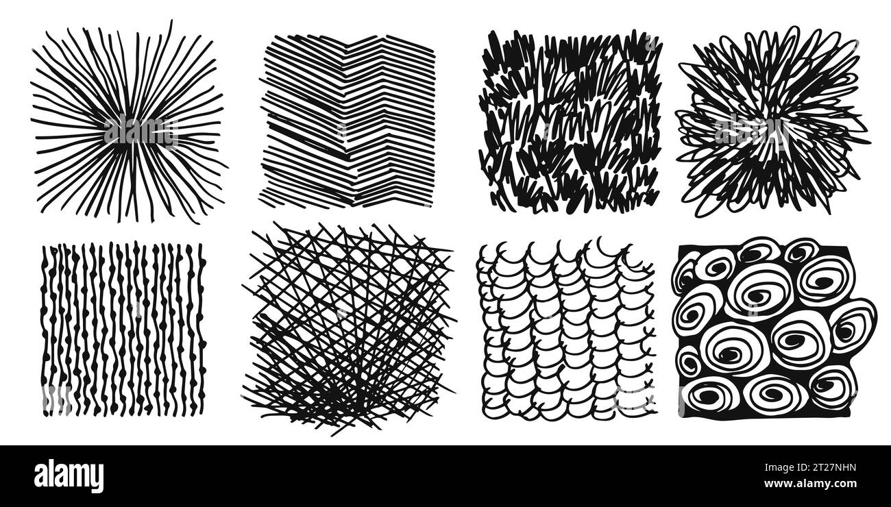 Pattern, texture, line hand drawn. Hatch drawing pen ink and crosshatch ...