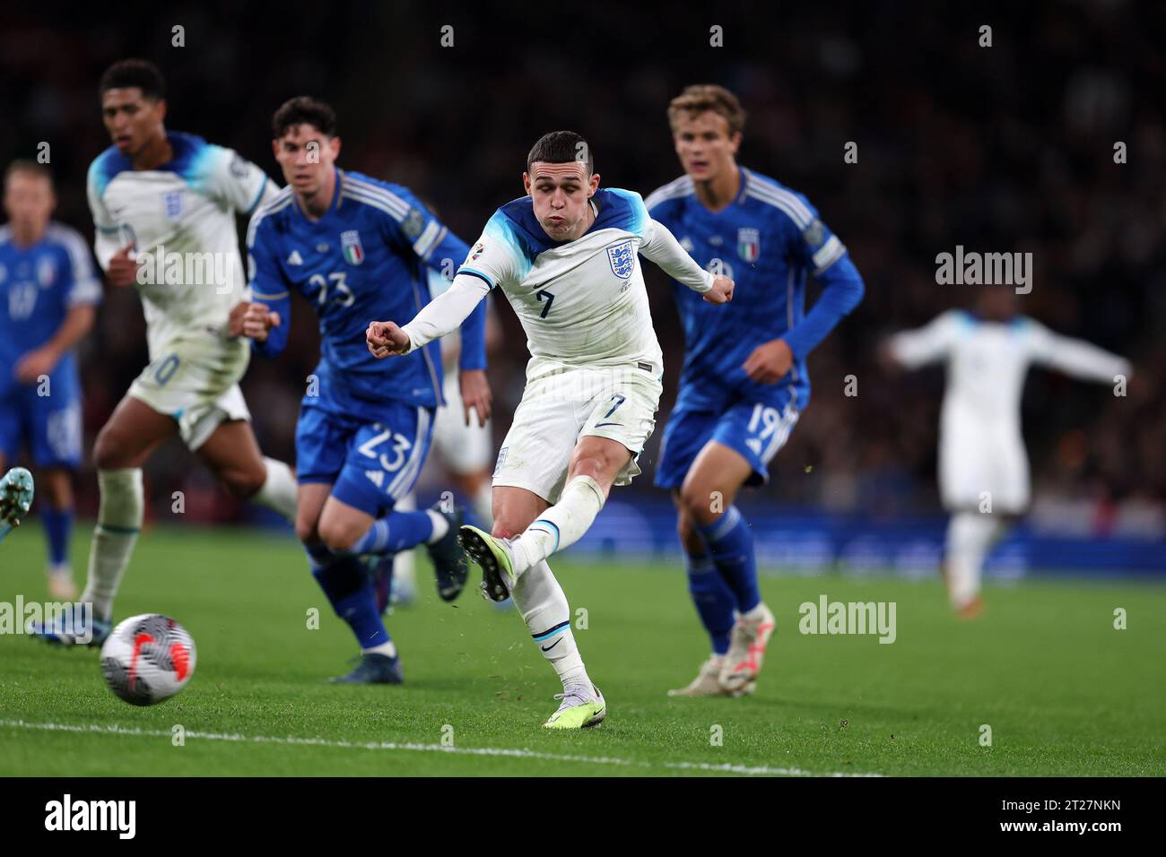 London, UK. 17th Oct, 2023. Phil Foden of England in action. England v ...