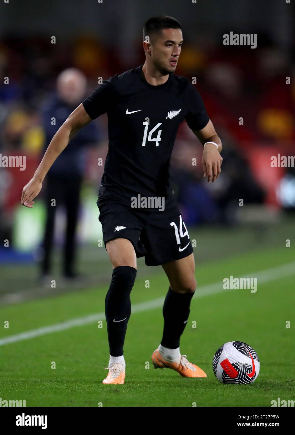 New Zealand’s Joseph Champness during the international friendly match ...