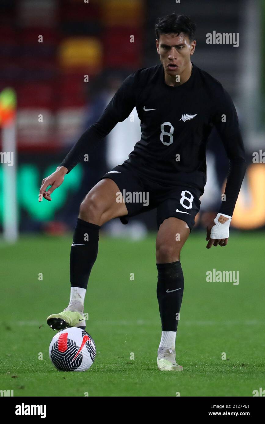 New Zealand’s Marko Stamenic in action during the international ...