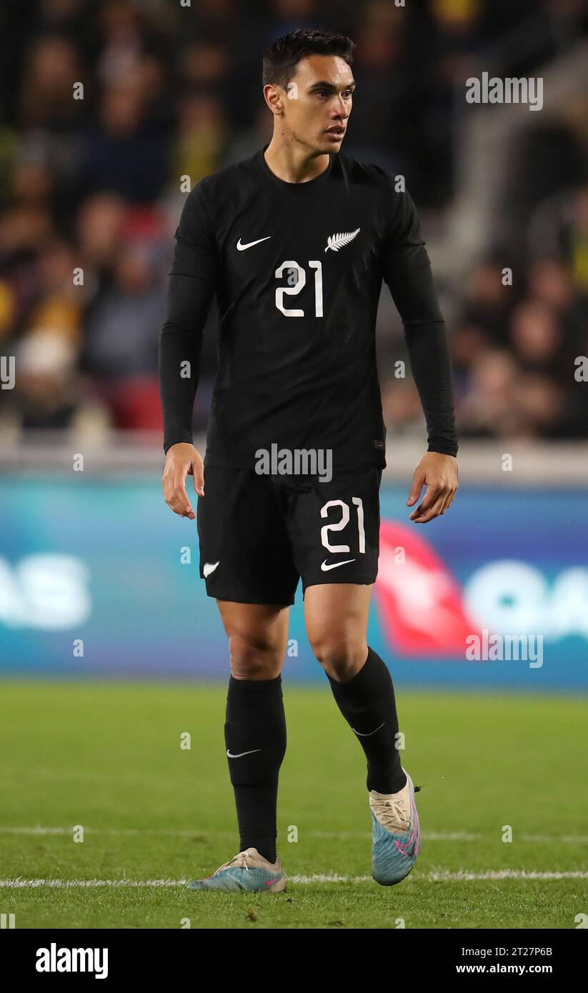New Zealand’s Max Mata during the international friendly match at the ...