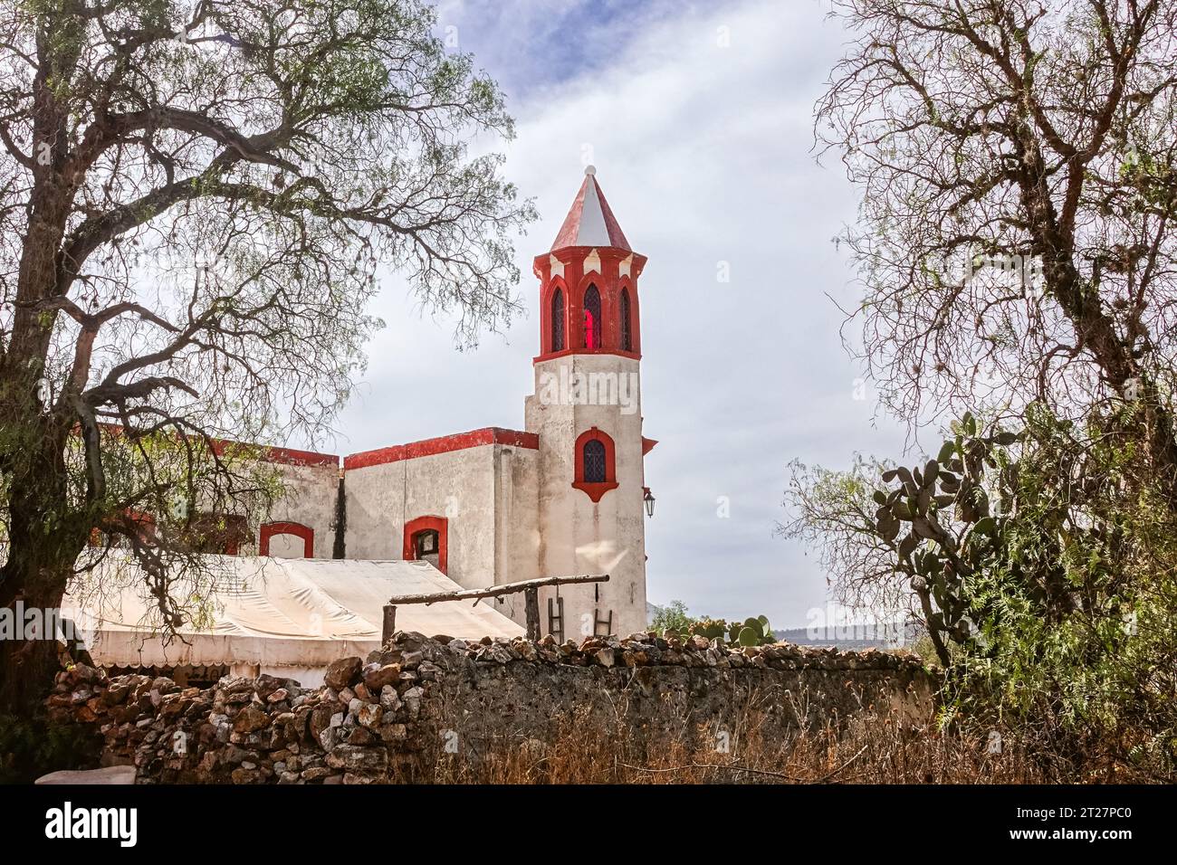 The abandoned ruins of the former Santa Brigida Hacienda in the ghost ...