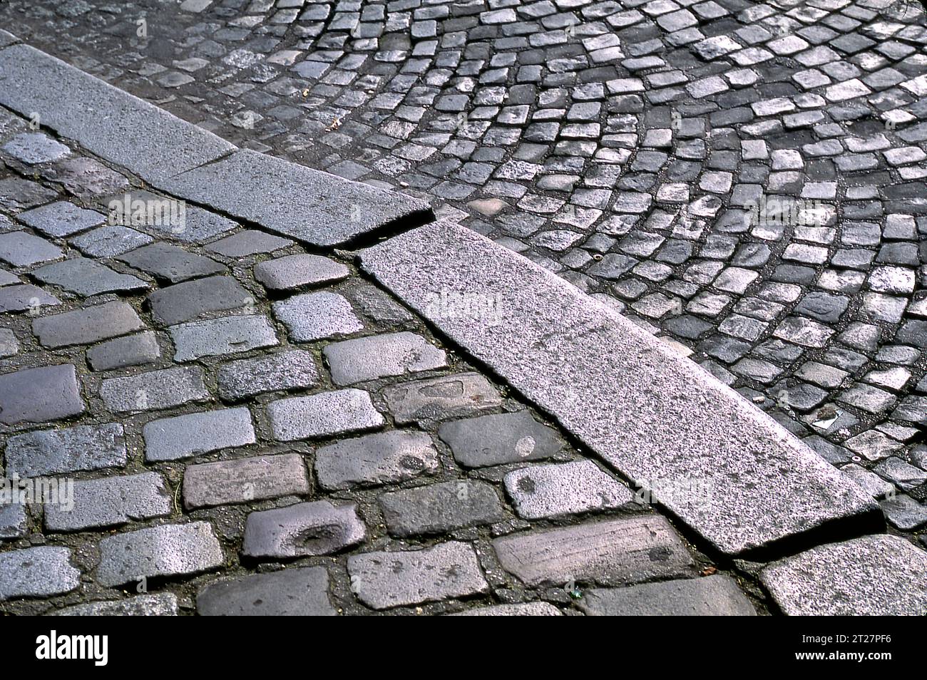 Street and sidewalk in Paris, France Stock Photo - Alamy