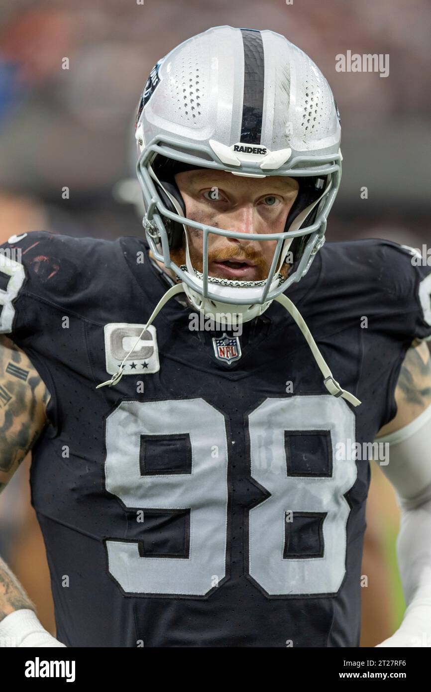 Las Vegas Raiders defensive end Maxx Crosby (98) against the New ...