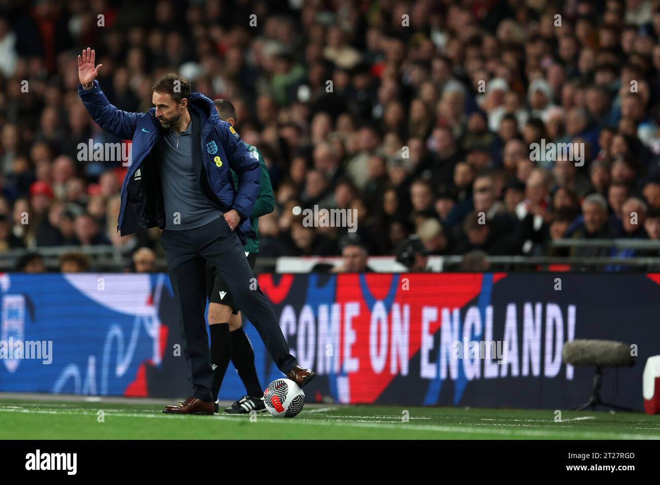 London, UK. 17th Oct, 2023. Gareth Southgate, the manager of England ...