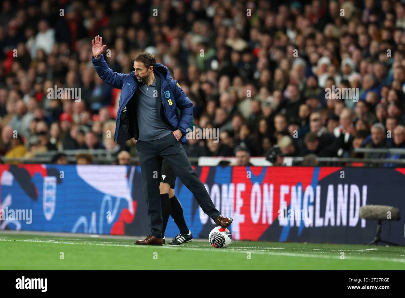 London, UK. 17th Oct, 2023. Gareth Southgate, the manager of England ...