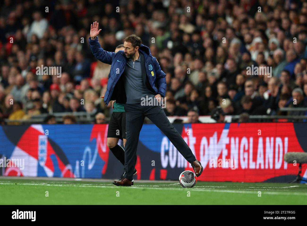 London, UK. 17th Oct, 2023. Gareth Southgate, the manager of England ...