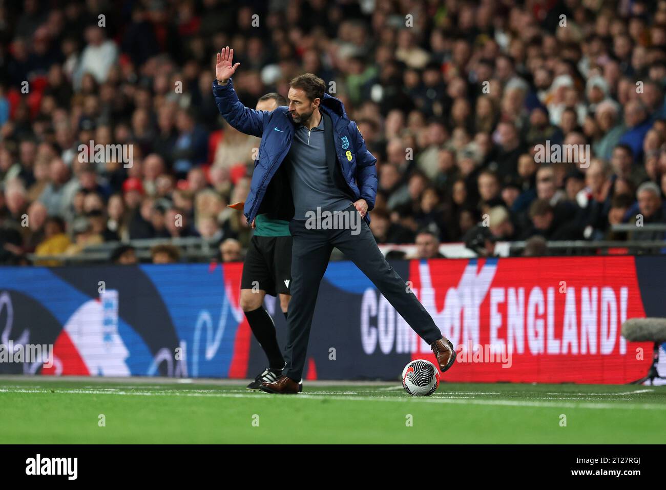 London, UK. 17th Oct, 2023. Gareth Southgate, the manager of England ...