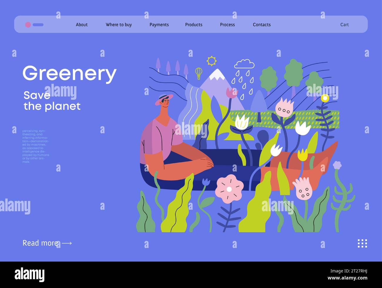 Immersion in nature Stock Vector Images - Alamy