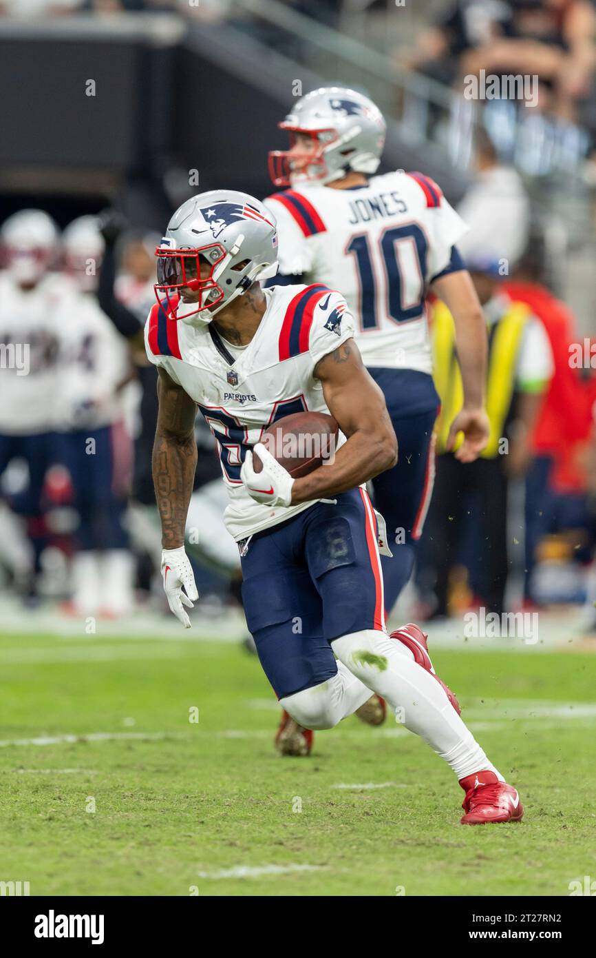 New England Patriots wide receiver Kendrick Bourne (84) against the Las ...