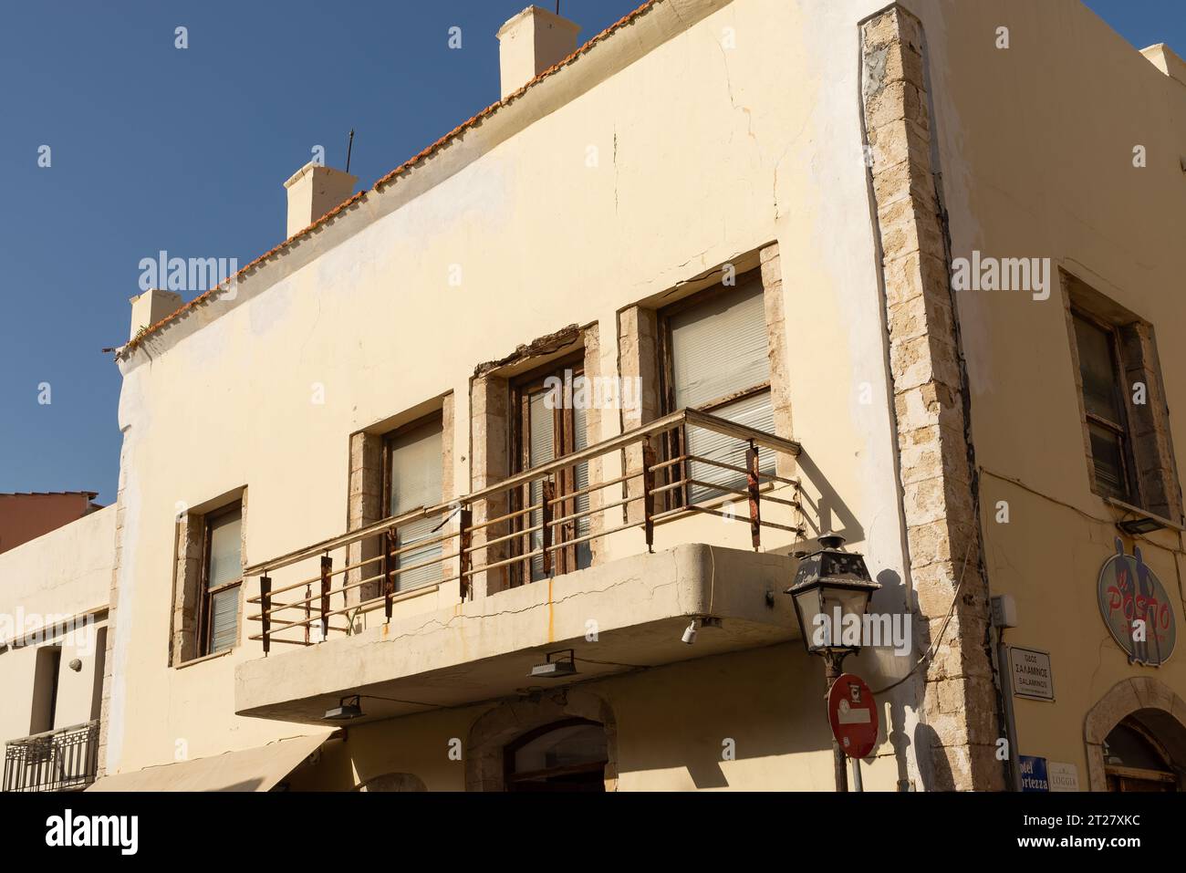 Rethymno, Crete - Greece - September 25th, 2023: Exterior of building ...