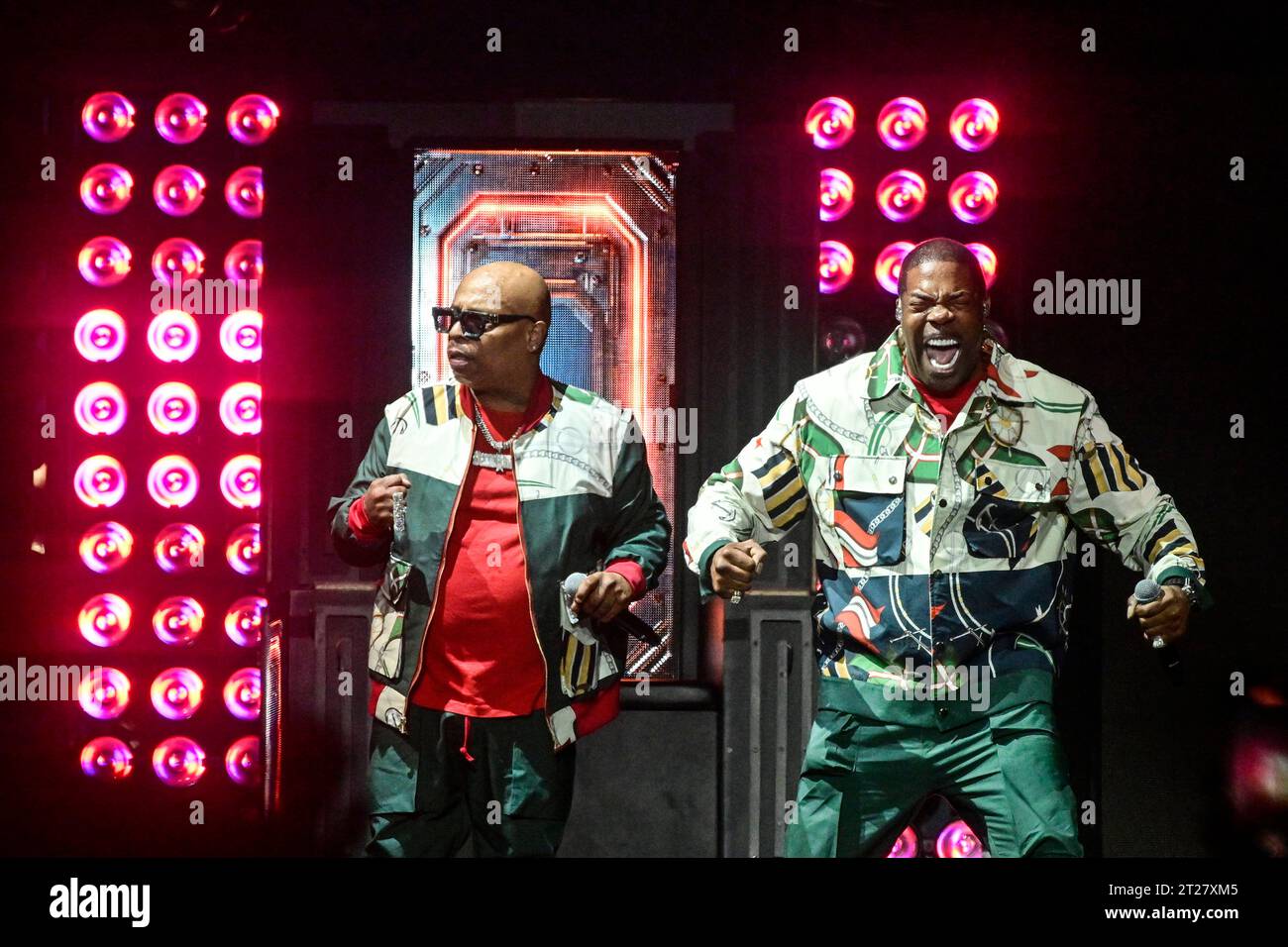 Zagreb, Croatia. , . American hip hopper Busta Rhymes performs as ...