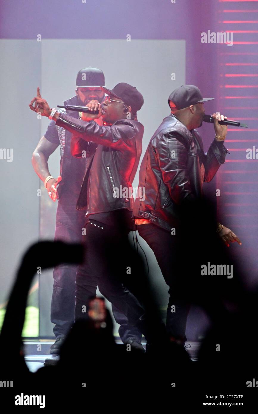 Zagreb, Croatia. , . Concert of the famous American rapper 50 Cent in ...