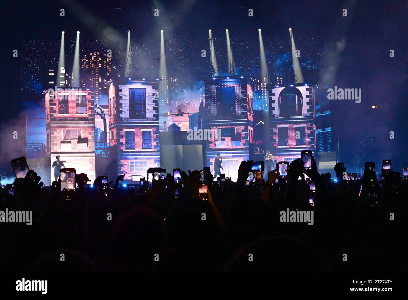 Zagreb, Croatia. , . Concert of the famous American rapper 50 Cent in ...