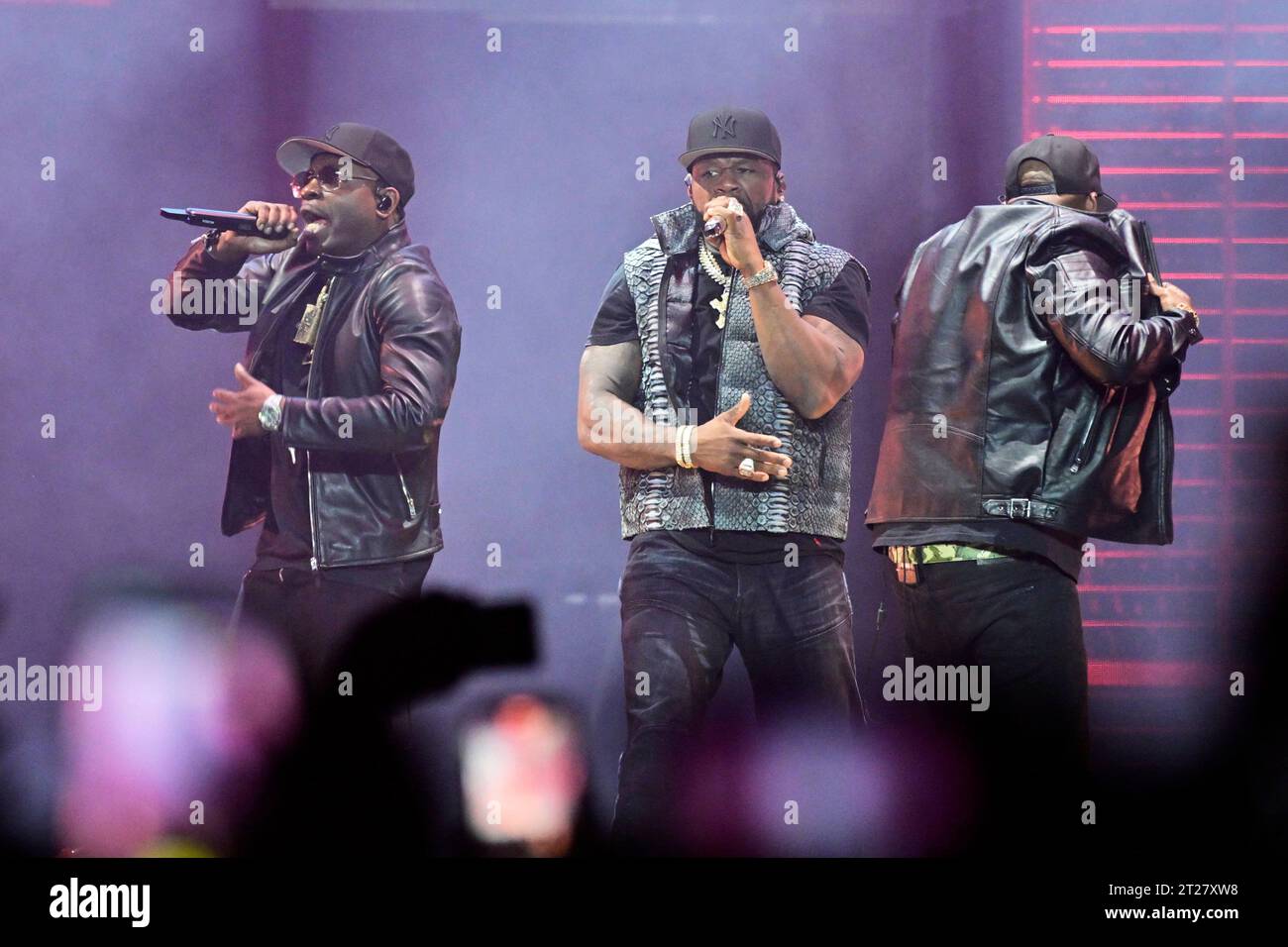 Zagreb, Croatia. , . Concert of the famous American rapper 50 Cent in ...