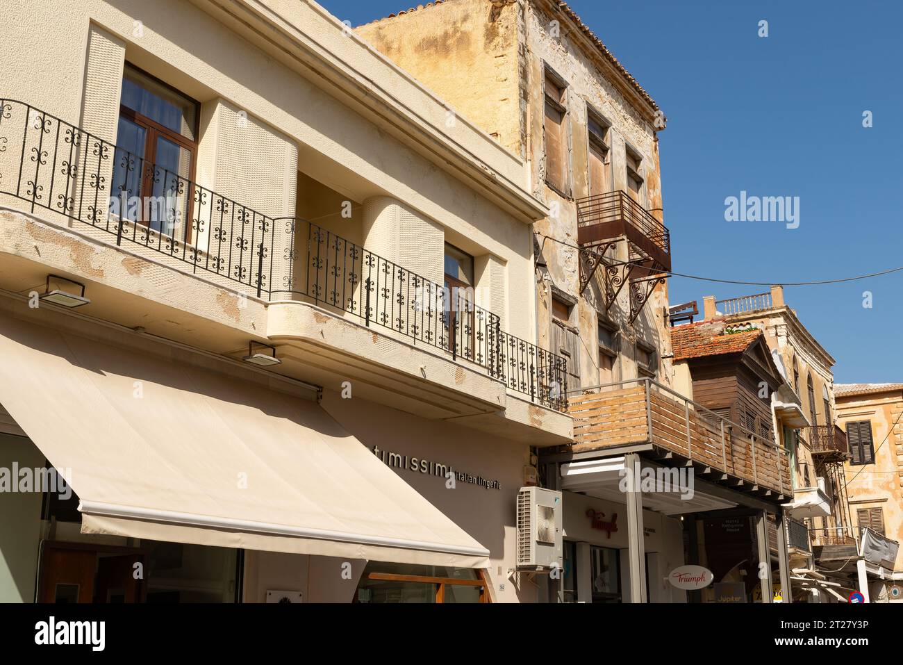 Rethymno, Crete - Greece - September 25th, 2023: Exterior of building ...