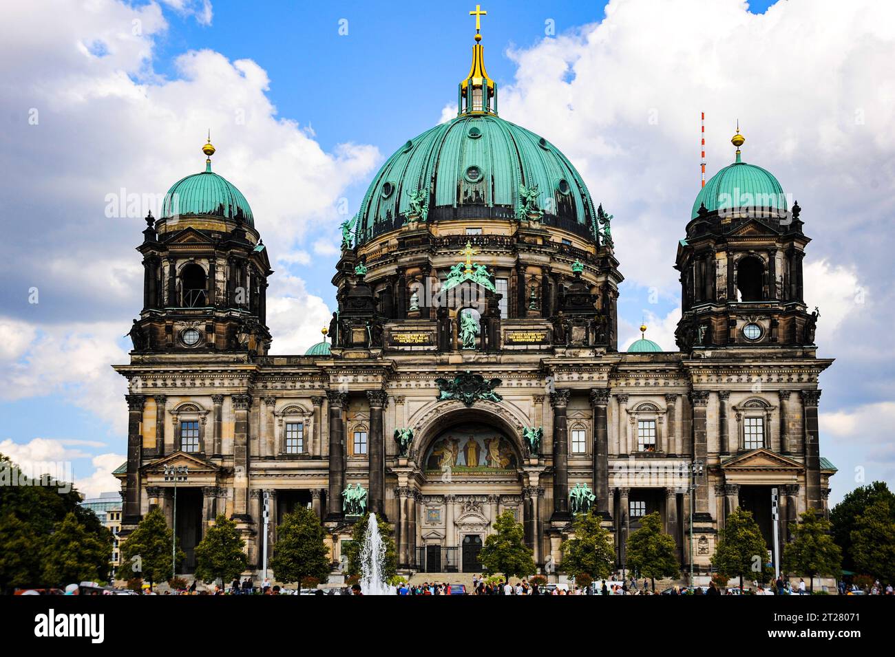 In the Museum Park, the Protestant Berlin Cathedral Stock Photo - Alamy
