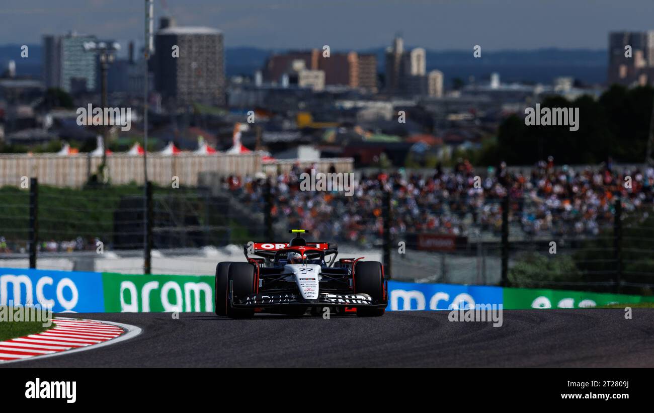 Suzuka Grand Prix Circuit, 18 October 2023: Yuki Tsunoda (JPN) of team ...